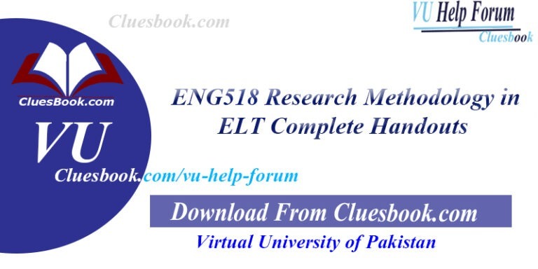 ENG518 Research Methodology In ELT Complete Handouts