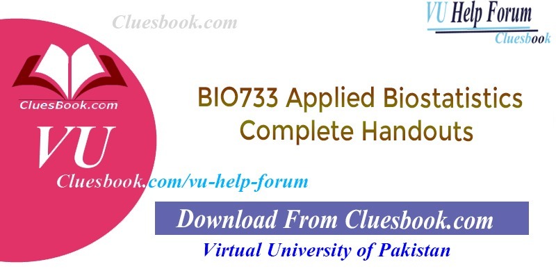 BIO733 Applied Biostatistics Complete Handouts
