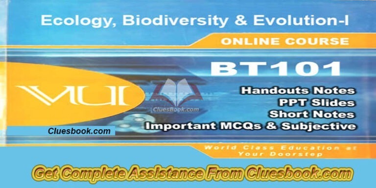 BT101 Ecology, Biodiversity And Evolution-I Complete Handouts