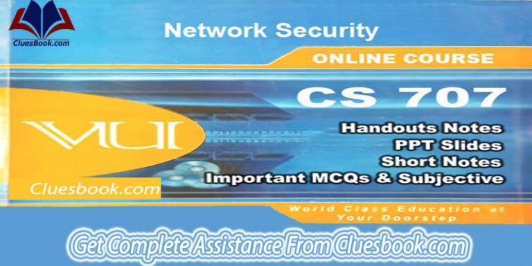CS707 Network Security Handouts – CluesBook