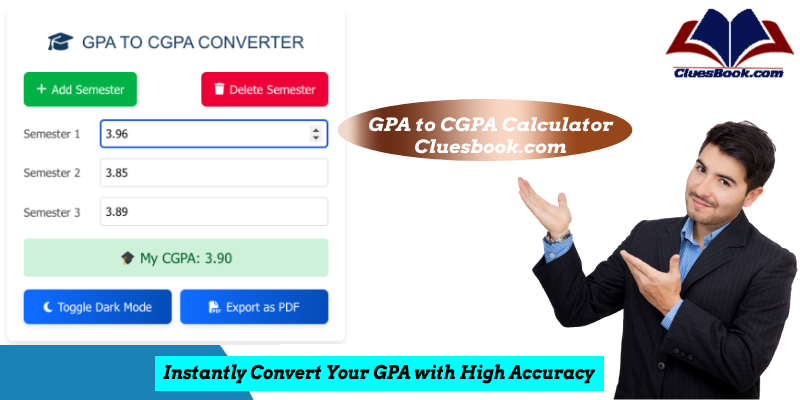 Free Online GPA To CGPA Calculator | Instant Calculator